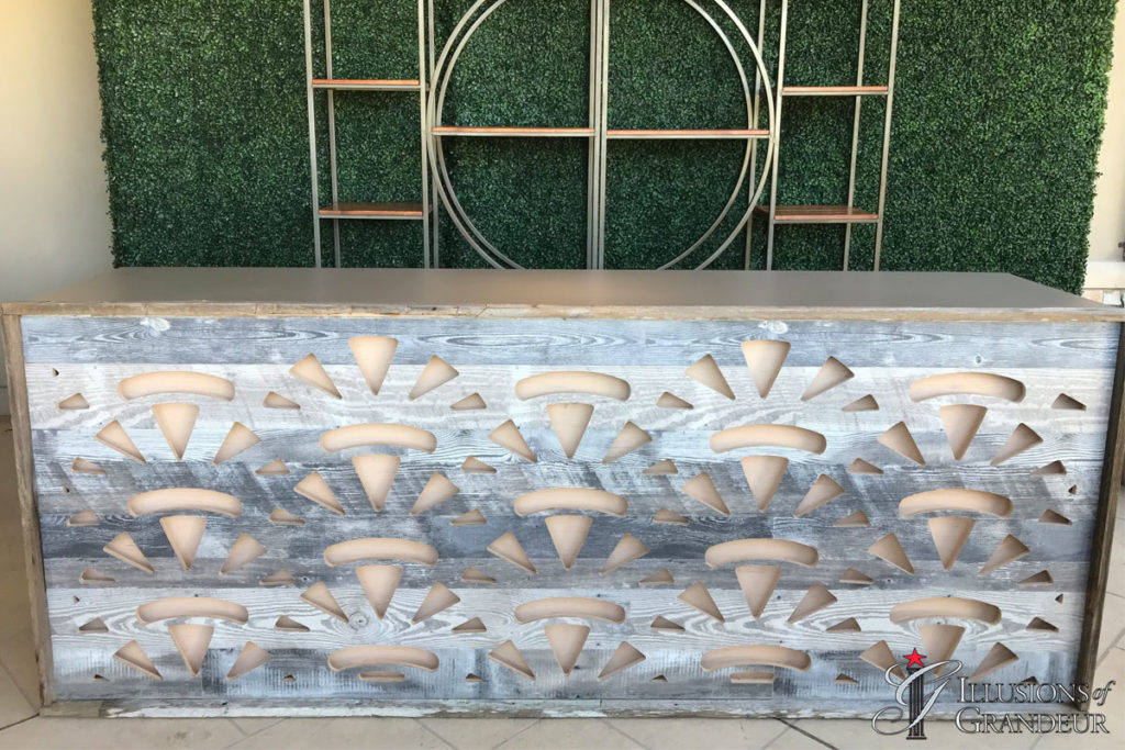 Laser Cut Bar | Illusions of Grandeur II, Inc.
