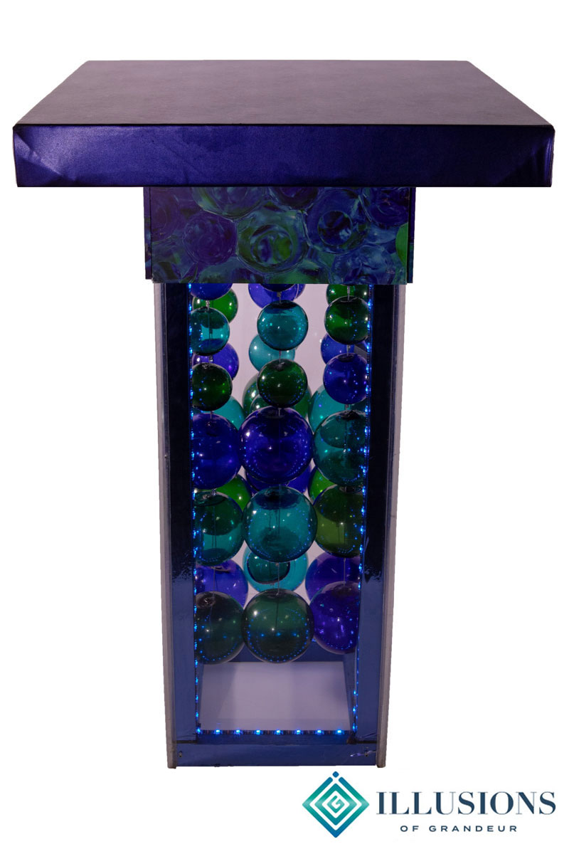 Illuminated Glass Float Cocktail Tables - Illusions of Grandeur II, Inc.