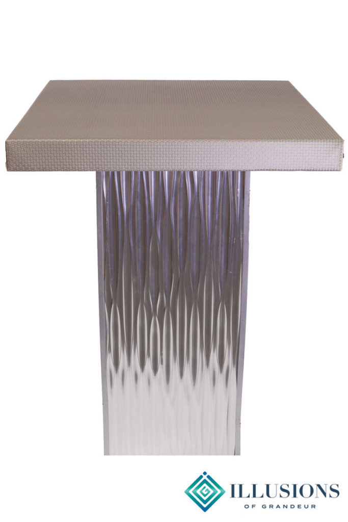 Silver Ripple Cocktail Tables - Illusions of Grandeur II, Inc.